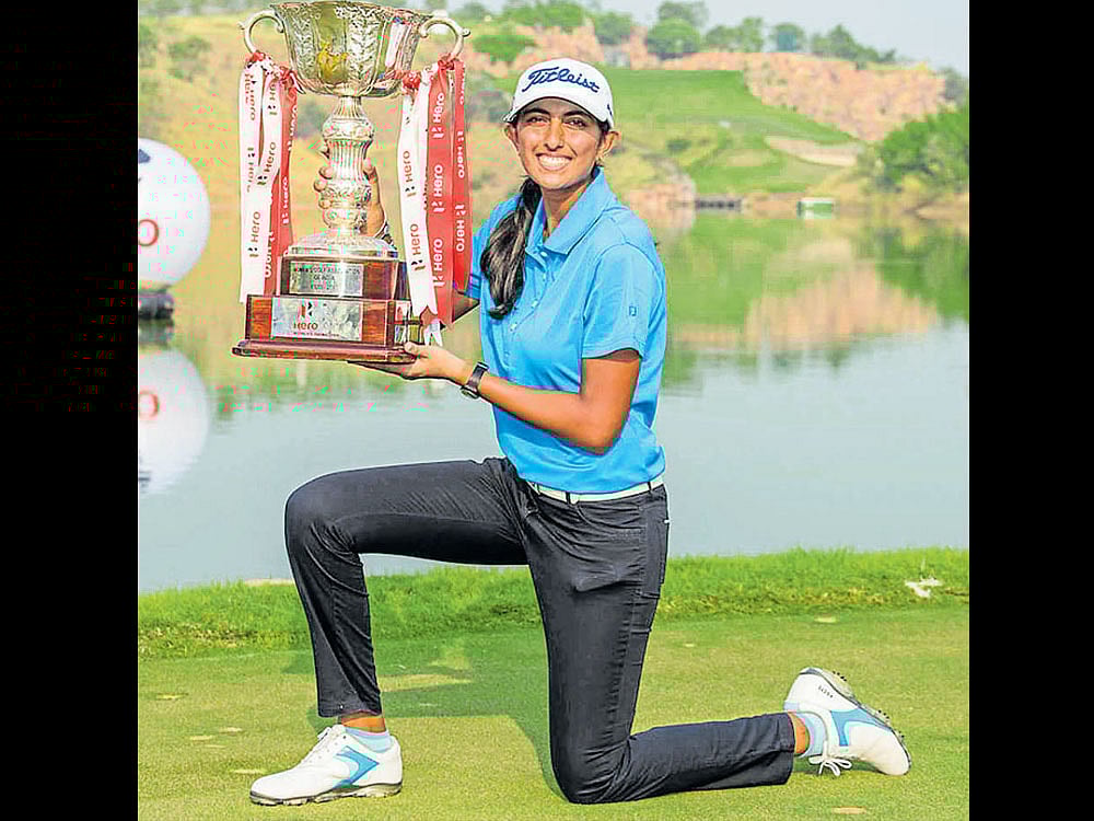 Aditi scripts history in golf