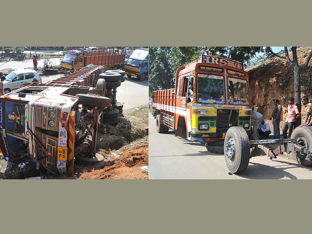 Collision of lorries causes traffic jam on ORR