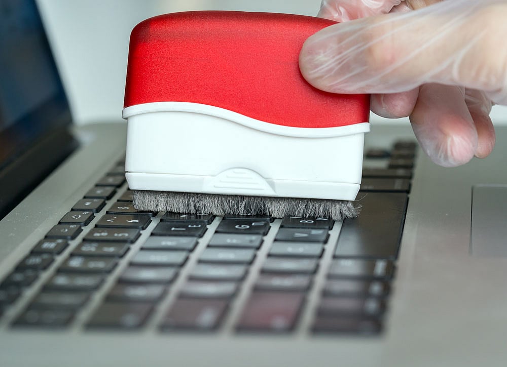 Dust it off to keep it clean...