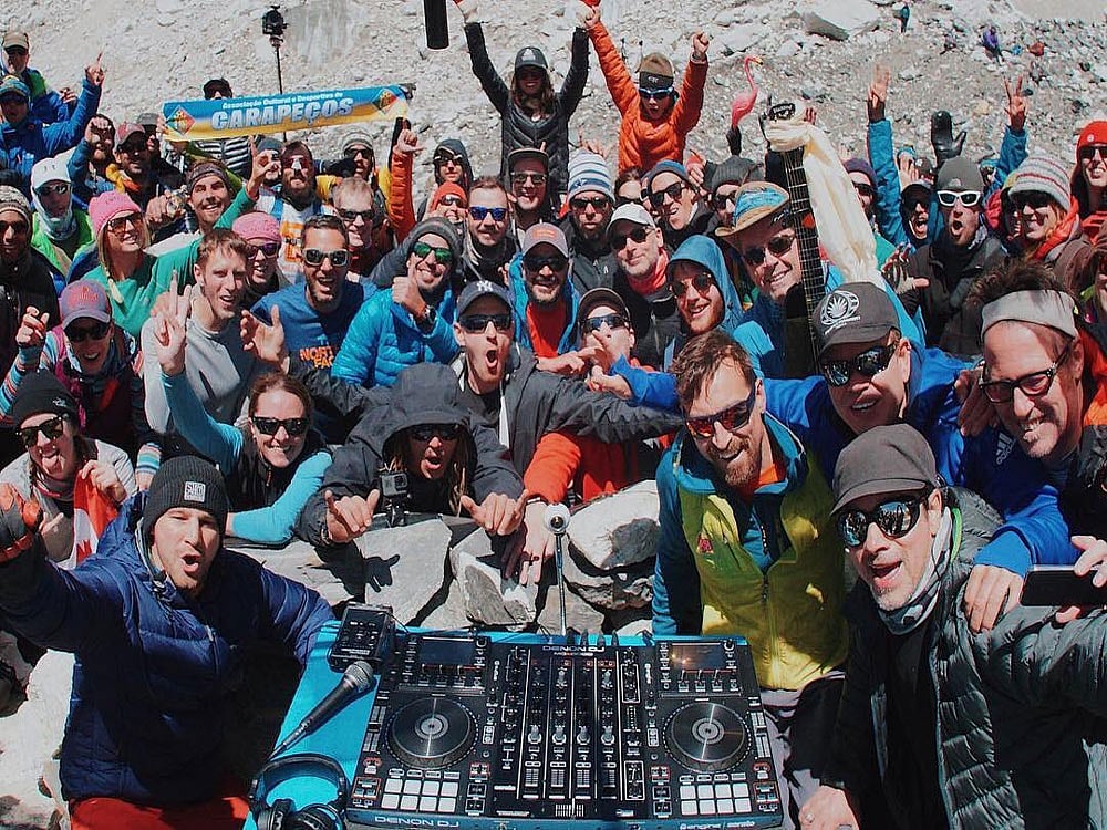 British DJ hosts world's highest party on Everest