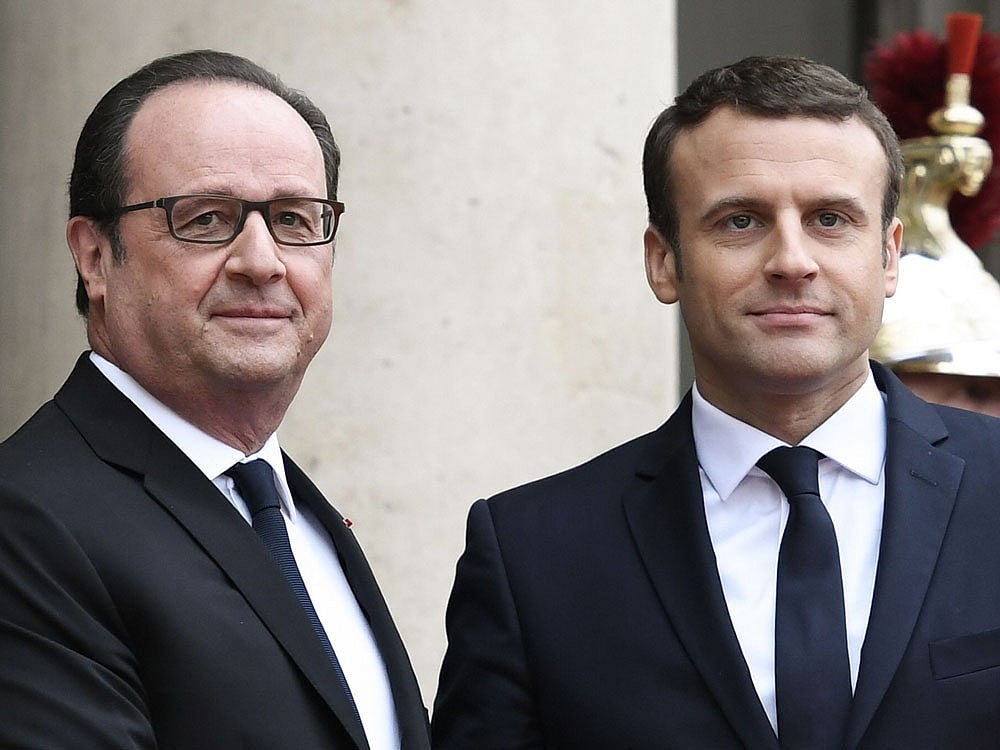 Macron takes office as French president