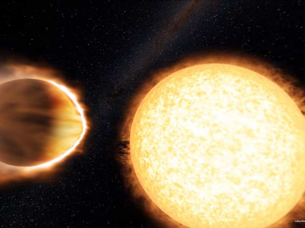 Watch: Giant exoplanet with glowing water atmosphere discovered [360 Video]