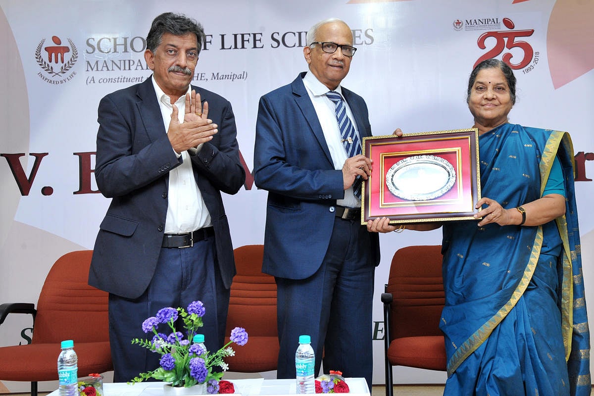 Prof M K Lalitha receives J V Bhat Memorial Oration Award