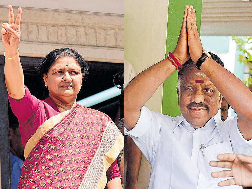 AIADMK factions submit new names, symbols: hat, electric pole