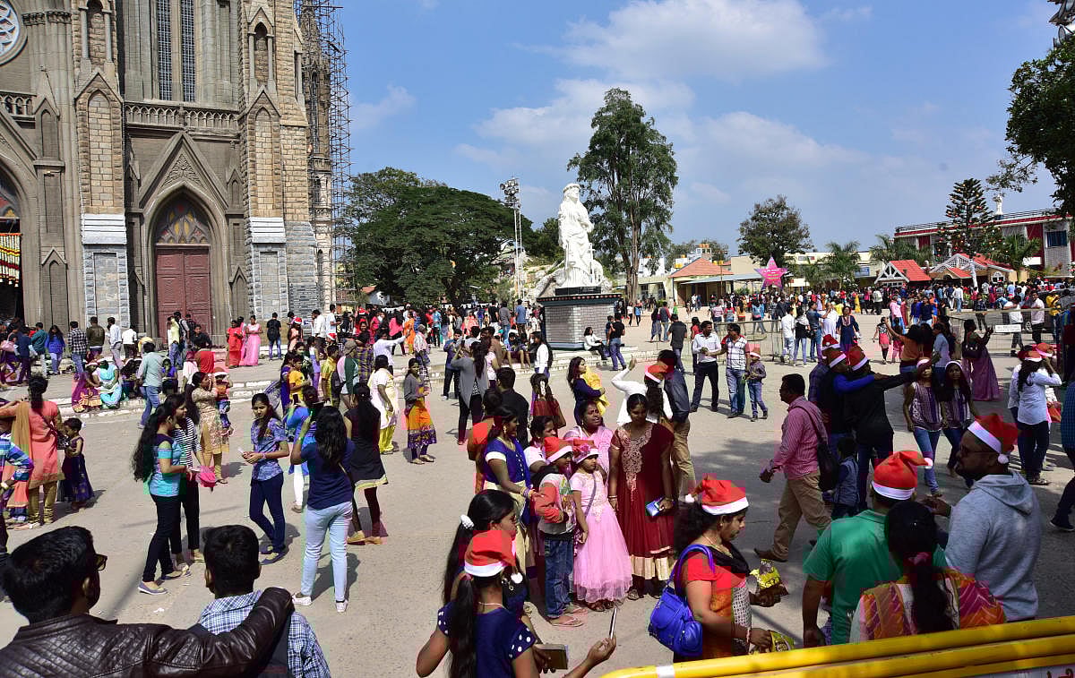 Christian faithfuls celebrate X'mas with pomp and gaiety in Mysuru