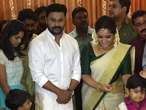 Film stars Kavya Madhavan, Dileep get married