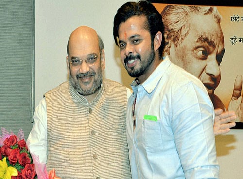 Sreesanth joins BJP; to fight Kerala Assembly polls