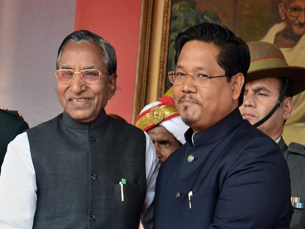 Conrad Sangma sworn in as Meghalaya chief minister