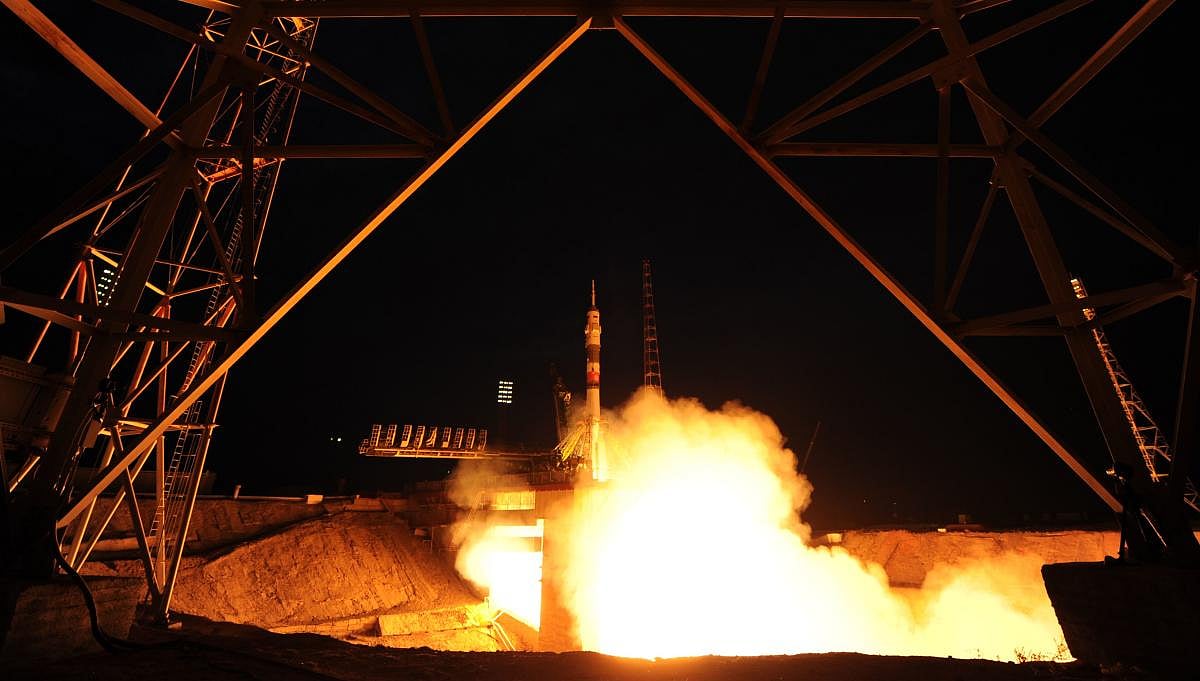 Rocket blasts off carrying first Arab to ISS