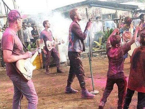 Coldplay shoots music video with kids in Mumbai