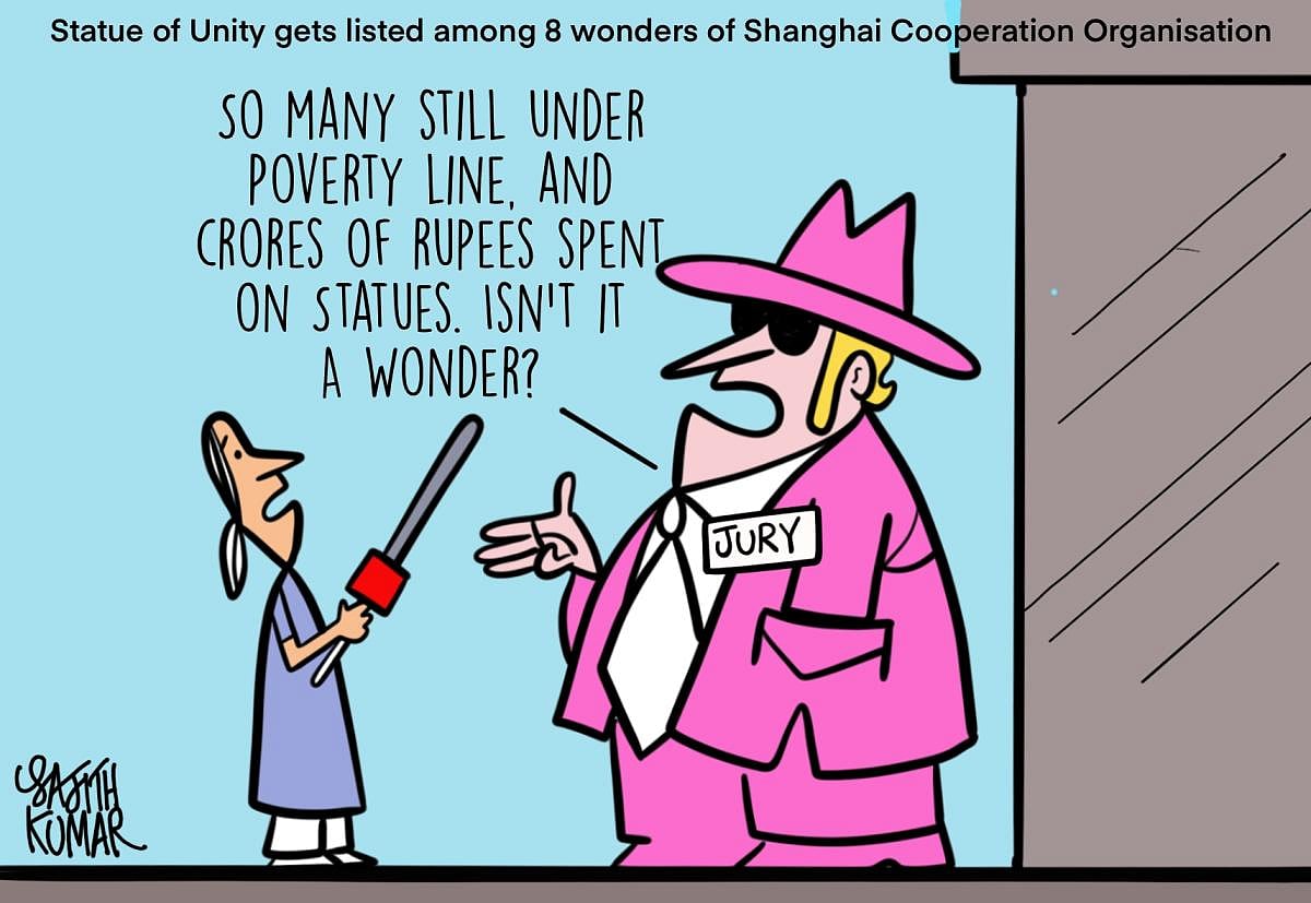 How wonderful! Statue of Unity among SCO's 8 wonders