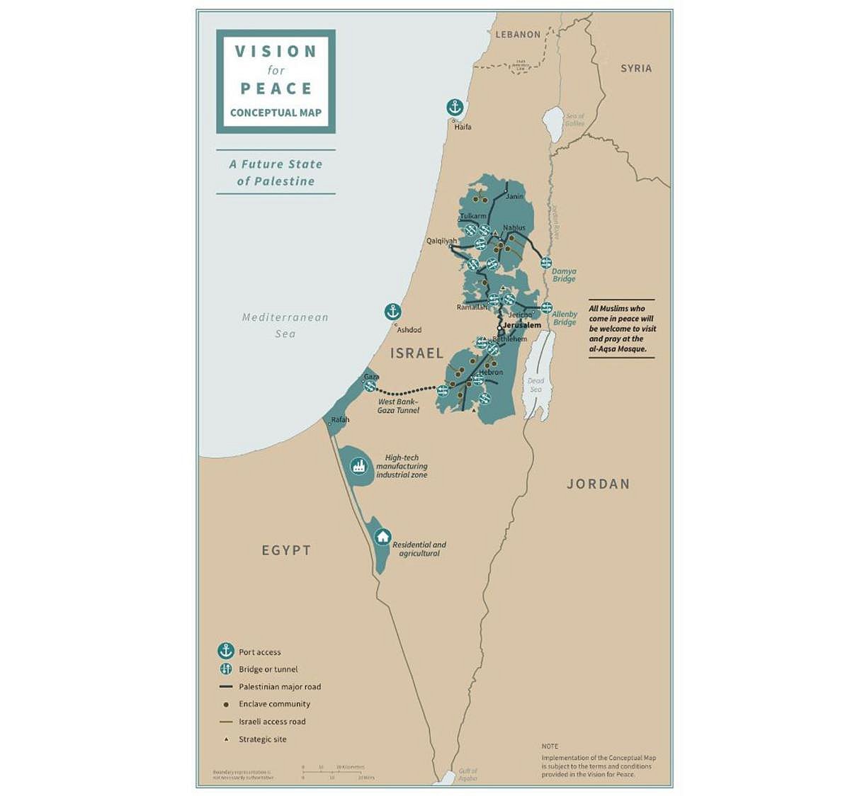 White House releases map of proposed Israeli, Palestinian state borders