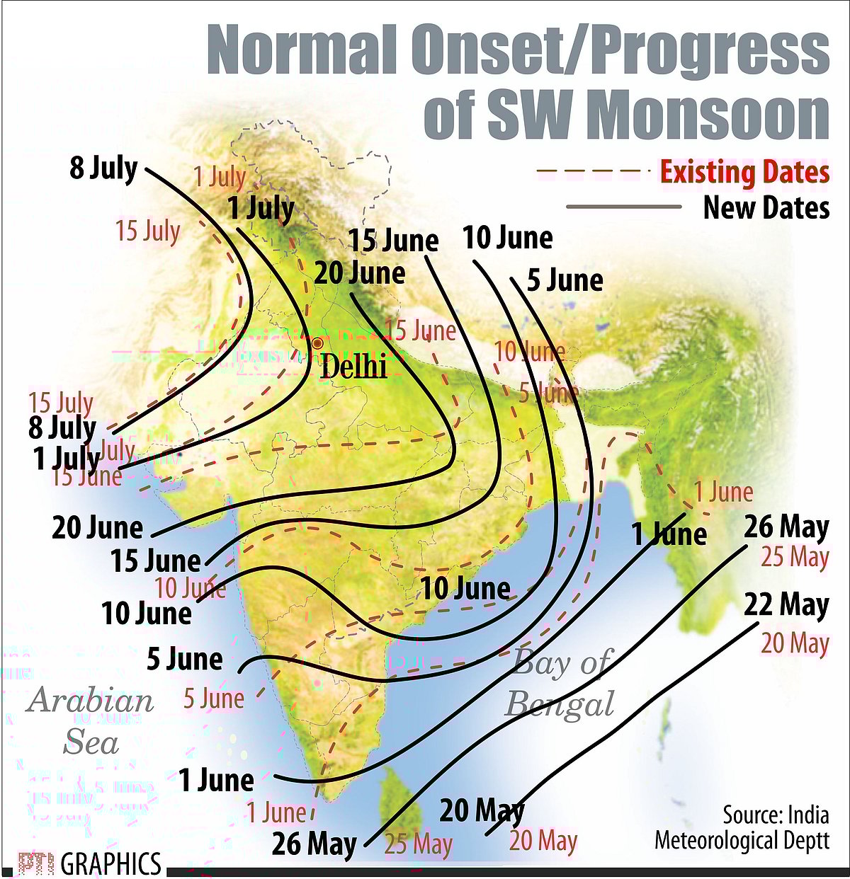 IMD changes monsoon onset, withdrawal dates for regions & states