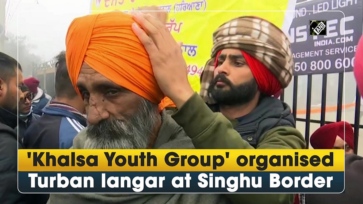 'Khalsa Youth Group' organised Turban langar at Singhu Border