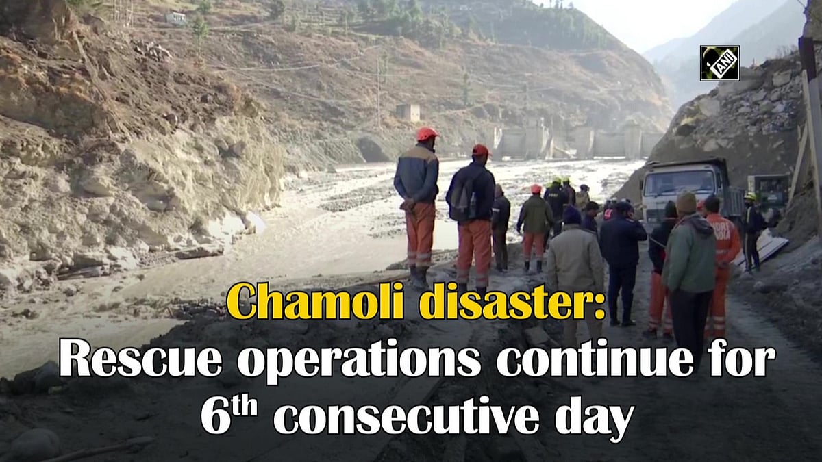 Chamoli disaster: Rescue operations continue for 6th consecutive day