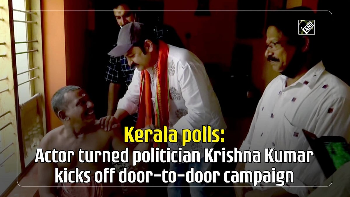 Kerala polls: Actor turned politician Krishna Kumar kicks off door-to ...