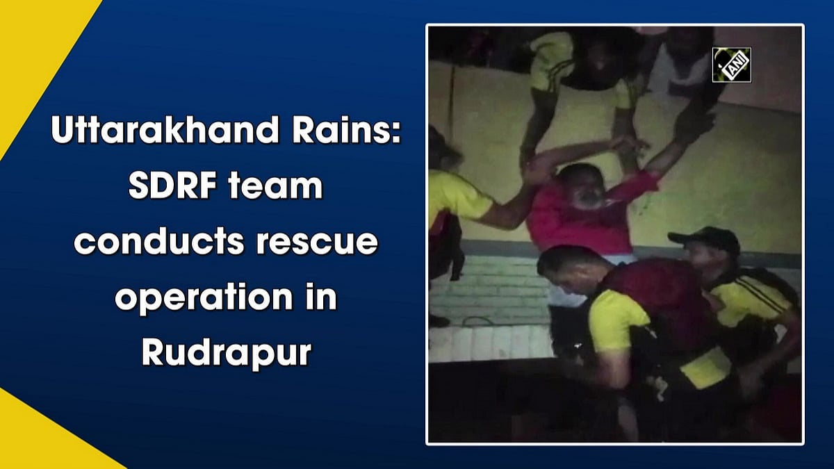 Uttarakhand Rains: SDRF team conducts rescue operation in Rudrapur