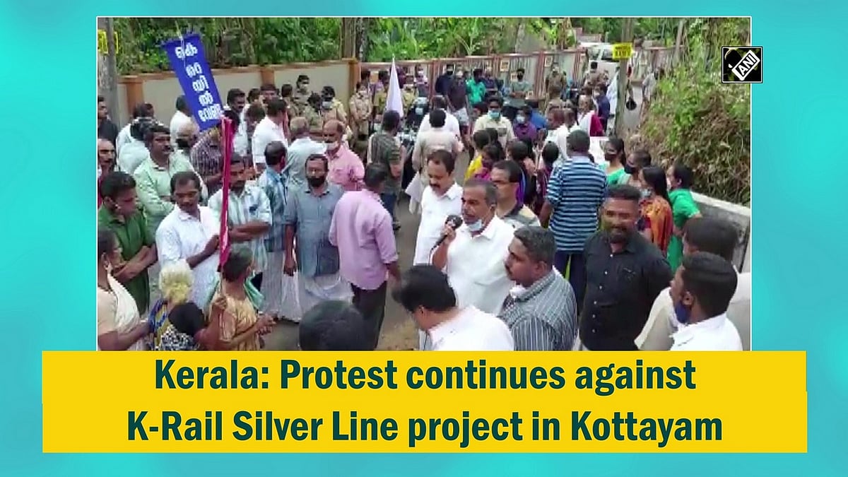 Kerala: Protest continues against K-Rail Silver Line project in Kottayam