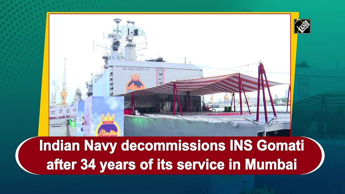 Indian Navy decommissions INS Gomati after 34 years of its service in ...
