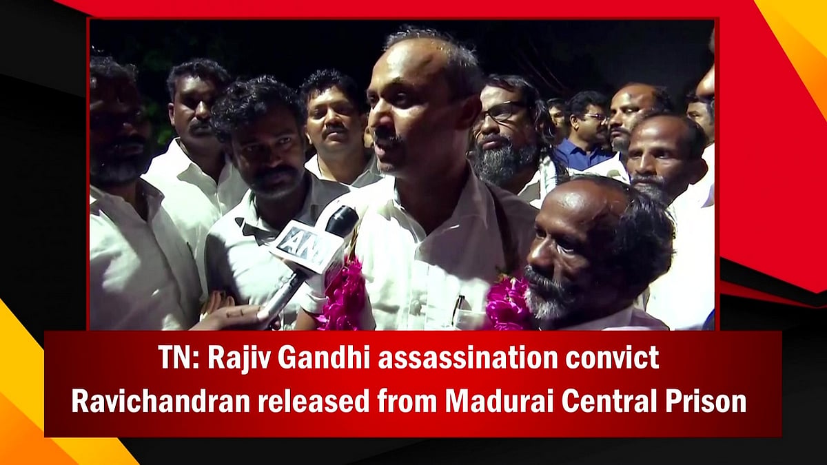 Rajiv Gandhi convict Ravichandran walks out of Madurai Central prison