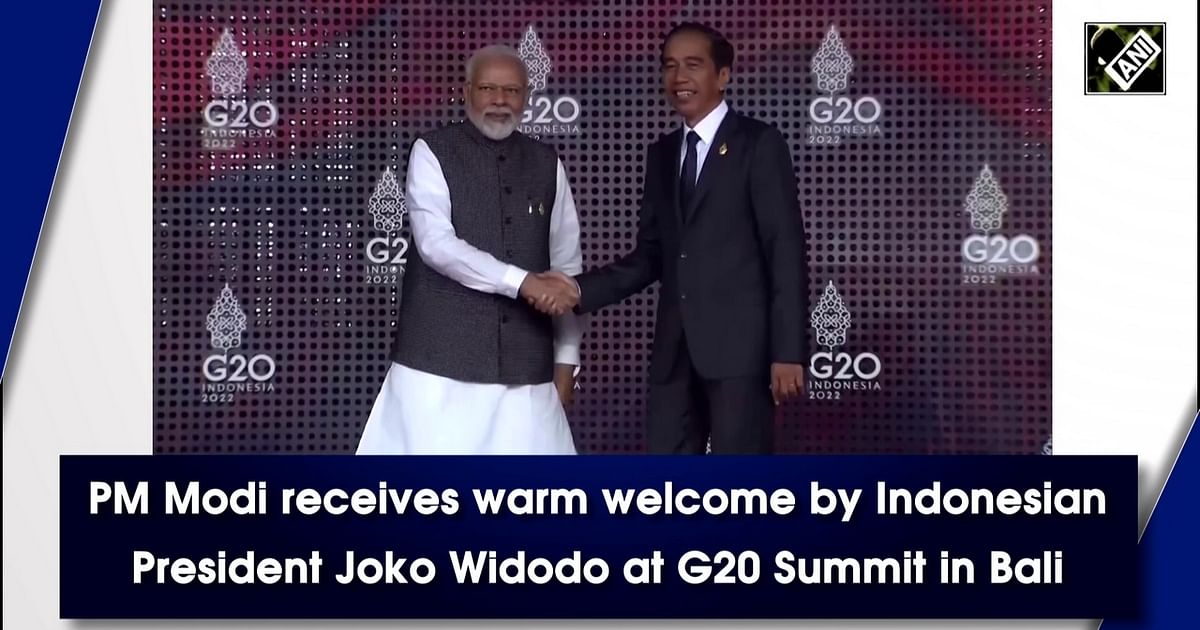 Pm Modi Receives Warm Welcome By Indonesian President Joko Widodo At