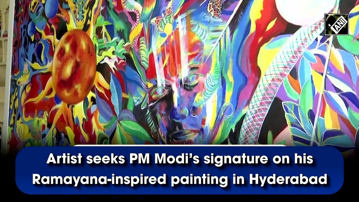 Artist seeks Modi's sign on Ramayana-inspired painting in Hyderabad
