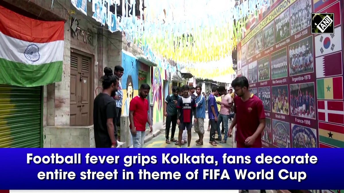 FIFA fever grips Kolkata, fans decorate entire street in football theme
