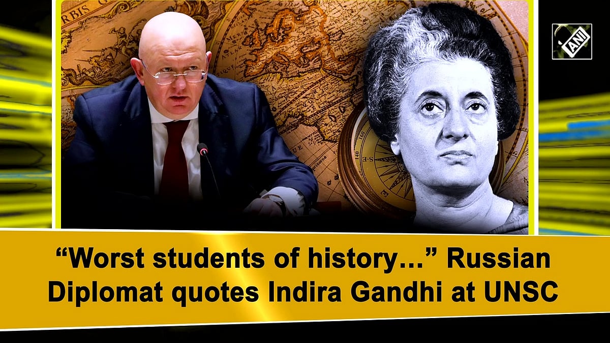 'Worst students of history…' Russian Diplomat quotes Indira Gandhi at UNSC