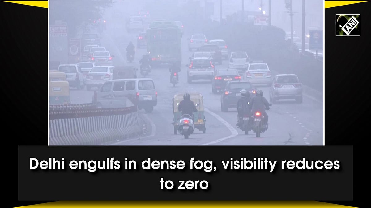 Delhi engulfed in dense fog, visibility reduces to zero