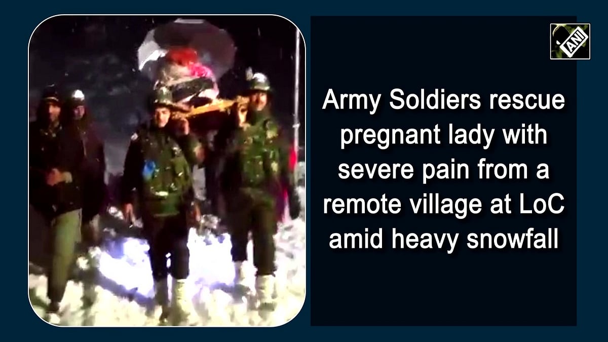 Army Soldiers rescue pregnant lady with severe pain from a remote ...