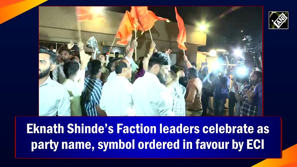 Eknath Shinde Faction leaders celebrate as party name, symbol ordered ...