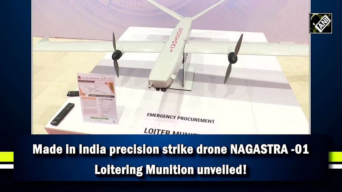 Made in India precision strike drone NAGASTRA-01 Loitering Munition ...