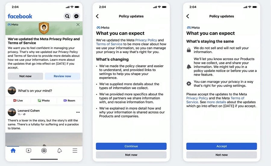 Meta revamps privacy policy for Instagram, Facebook, Messenger apps