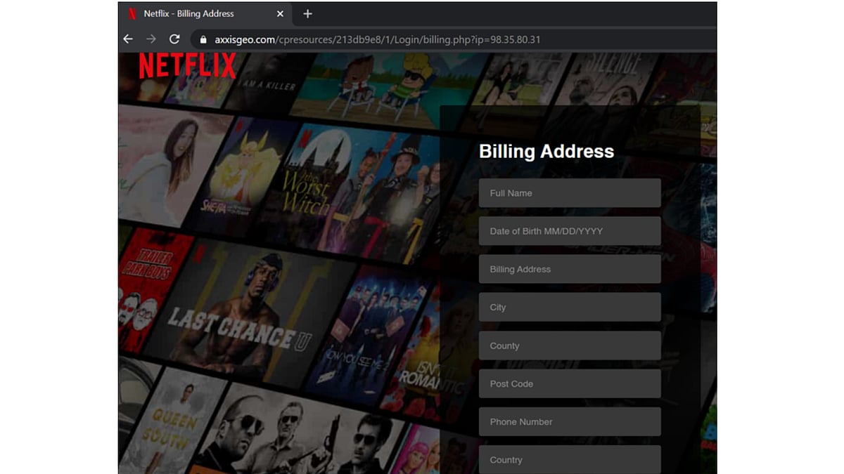 Phishing alert: Hackers prey on Netflix users to steal credit card details