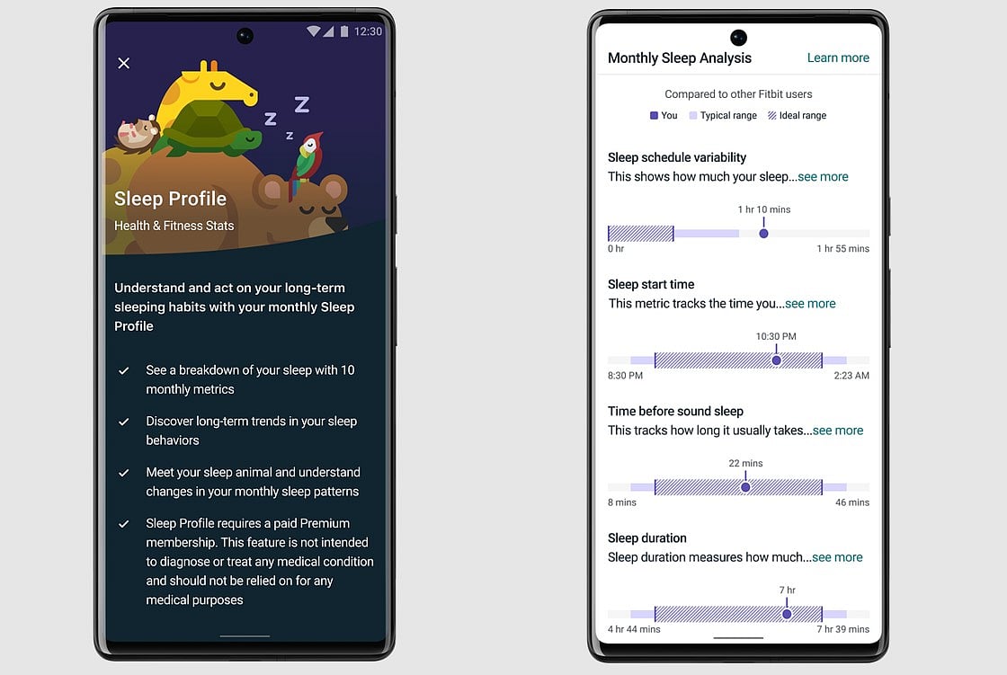 Fitbit brings insightful Sleep Profile feature with Sleep Animals