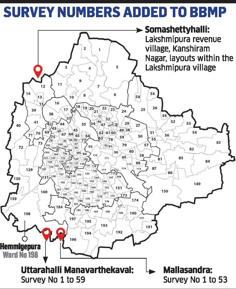 BBMP limits expand by 4 sq km as govt adds five villages