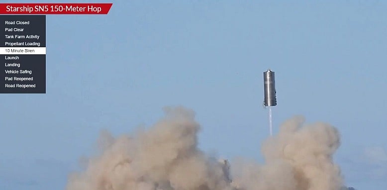 SpaceX completes test flight of Mars rocket prototype