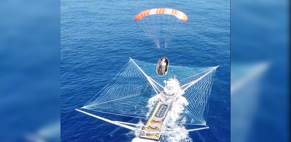 Elon Musk tweets stunning video of ship catching Falcon 9 rocket fairings