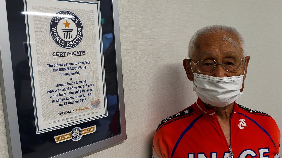 World’s oldest Ironman, Hiromu Inada, plans to keep competing into his 90s