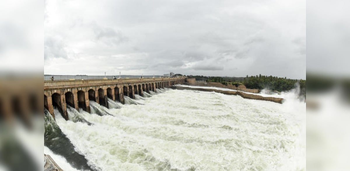 37,000 cusecs of water discharged from Krishnaraja Sagar dam