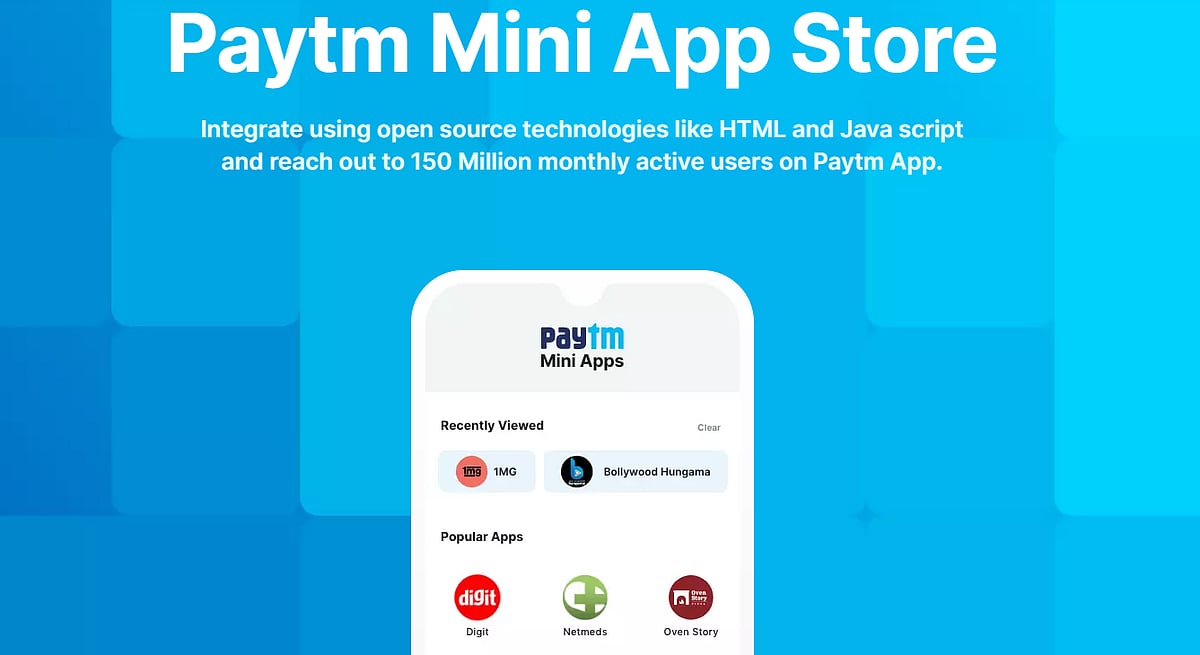 Paytm aims to host 1 million apps on Mini App Store, invests Rs 10 crore