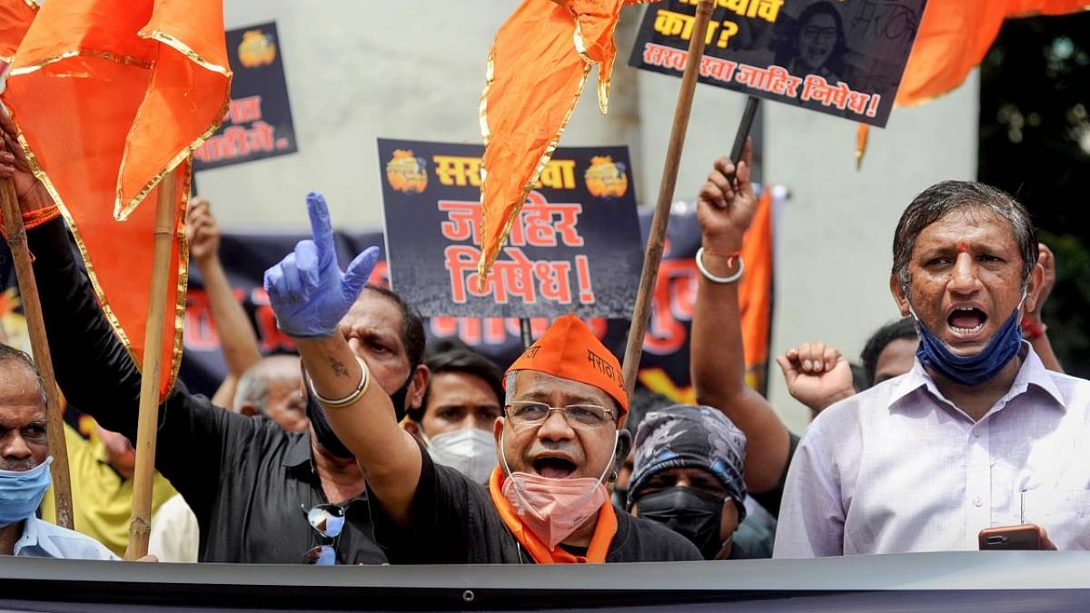 Maratha groups stage protests over job reservation issue