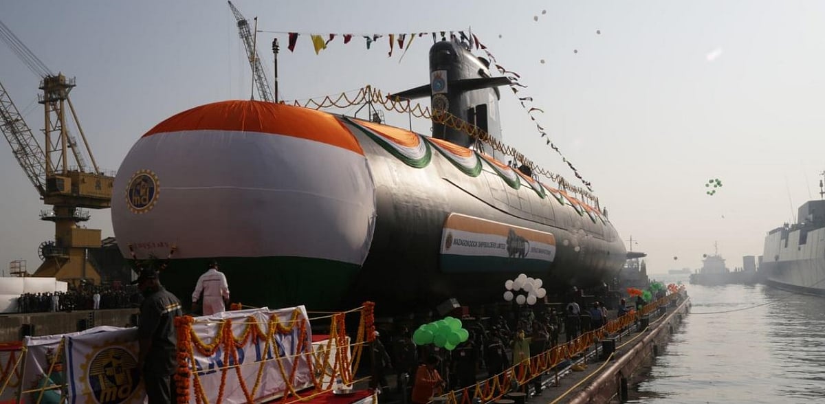 Indian Navy's fifth Scorpene class submarine Vagir launched
