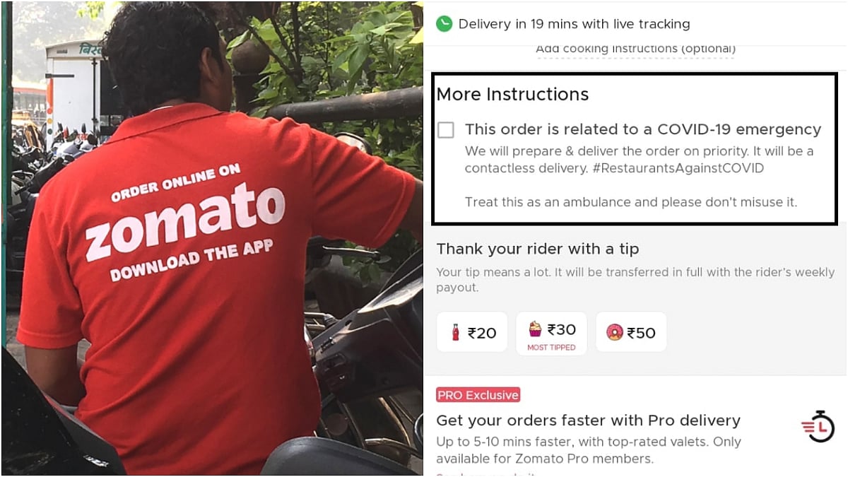 Zomato introduces new delivery option, allows user to mark food orders ...