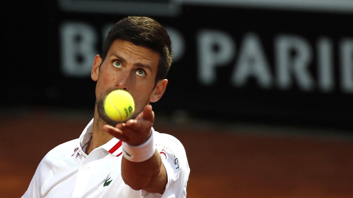 Angry Novak Djokovic wins against Taylor Fritz in Rome rain