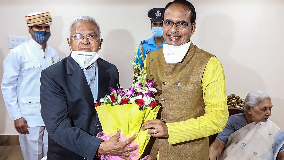 Mangubhai Patel takes oath as MP Governor