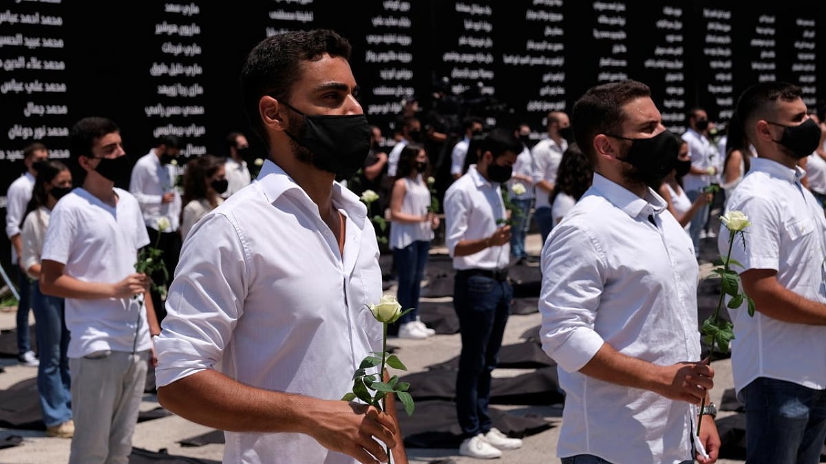 Grief and wrath as Lebanon marks year since deadly blast