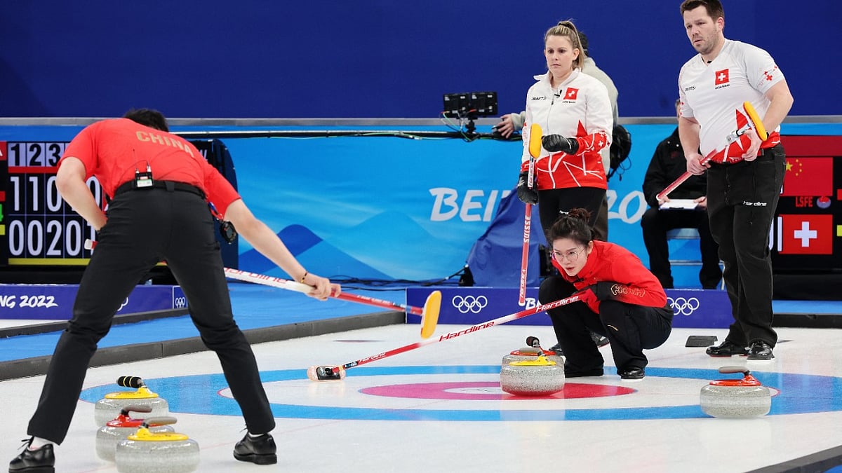 Curling starts sports at Beijing Olympics in front of fans