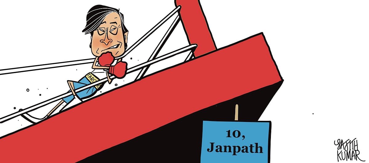 DH Toon: Tharoor, Kharge in the ring for 10, Janpath
