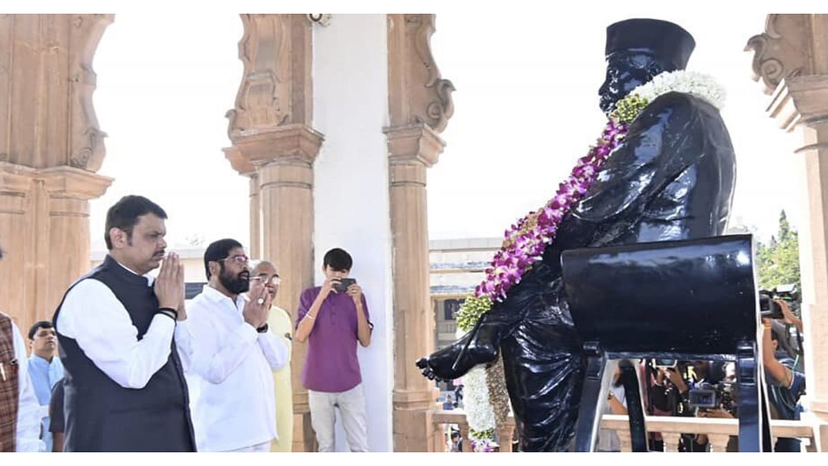 Maharashtra CM Shinde pays tribute RSS founder' memorial in Nagpur